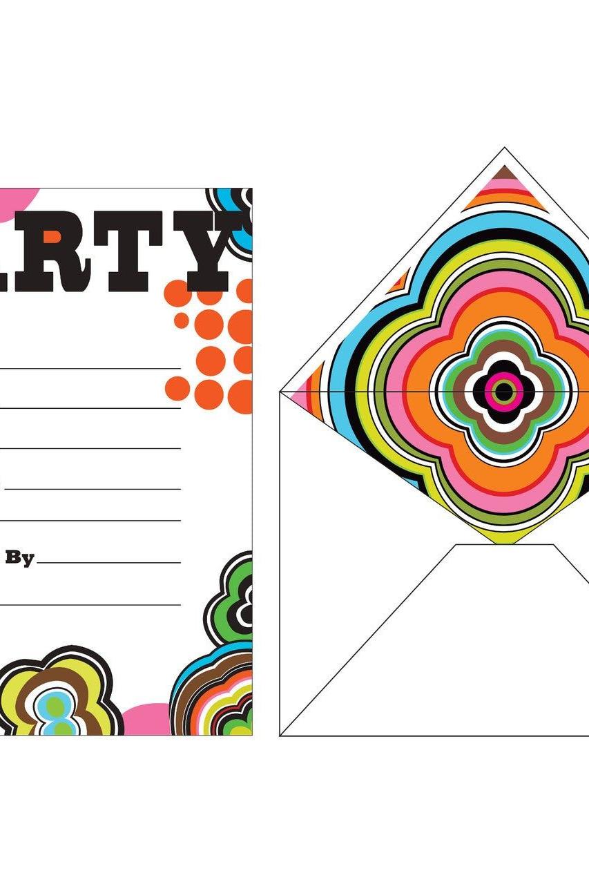 Mod Birthday Invitations – Goparty Decoration