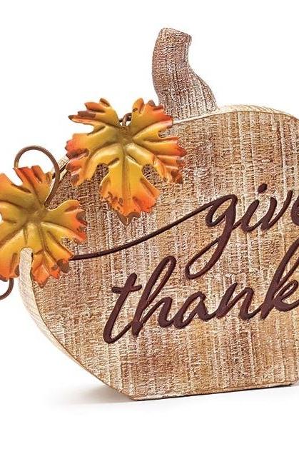 Give Thanks Pumpkin Decor – Goparty Decoration