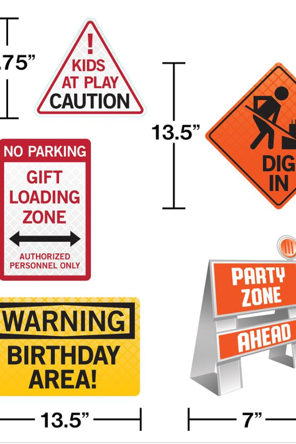 Bid Dig Construction Decor Kit (5 pieces) – Goparty Decoration